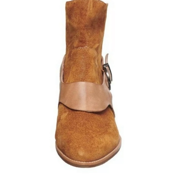 Antelope | Shoes | Antelope Bootie Suede Slingback Ankle Boots Camel ...